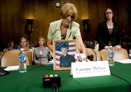 Larraine Mcgee Arranges Photos Her Son Editorial Stock Photo - Stock ...