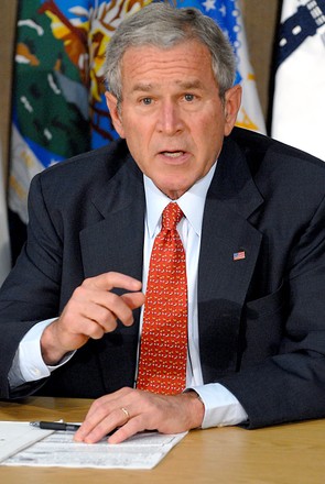 Us President George W Bush Meets Editorial Stock Photo - Stock Image ...