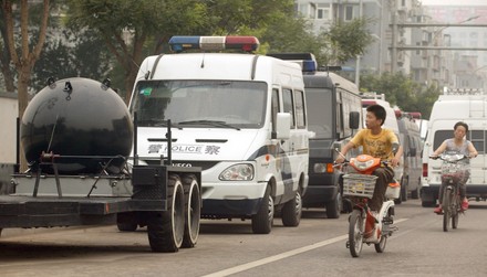 Chinese Ride Past Mobile Bomb Disposal Editorial Stock Photo - Stock ...