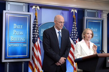 Treasury Secretary Henry Paulson White House Editorial Stock Photo ...
