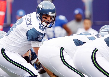 Seattle Seahawks Quarterback Matt Hasselback Talks Editorial Stock ...