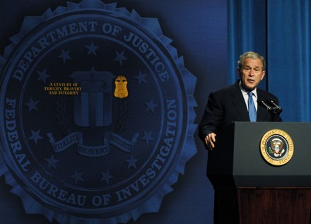 Us President George W Bush Speaks Editorial Stock Photo - Stock Image ...