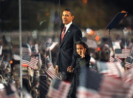 Presidentelect Barack Obama Greets Massive Crowd Editorial Stock Photo ...