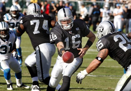 NFL Panthers at Raiders, Oakland, California - 10 Nov 2008 Stock ...
