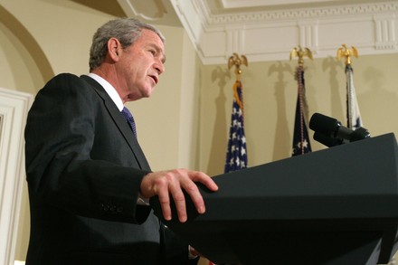 Us President George W Bush Announces Editorial Stock Photo - Stock ...