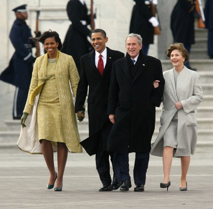 Former President George W Bush Wife Editorial Stock Photo - Stock Image ...