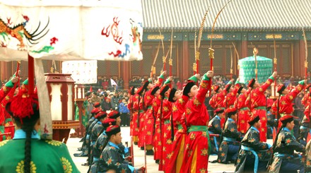 Chinese Soldiers Perform Imperial Rituals Temple Editorial Stock Photo ...