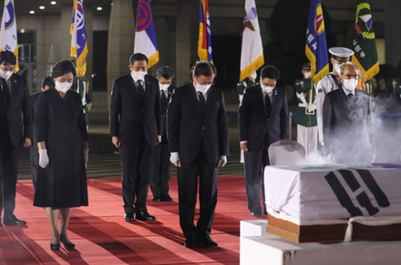 President Moon Jaein C Pays Tribute Editorial Stock Photo - Stock Image ...