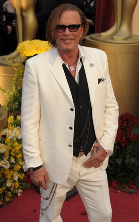 Best Actor Nominee Mickey Rourke Arrives Editorial Stock Photo - Stock ...