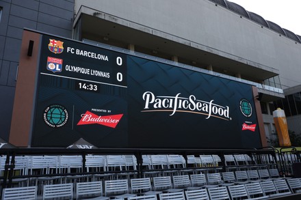 Pacific Seafood Big Screen Ad Editorial Stock Photo - Stock Image ...