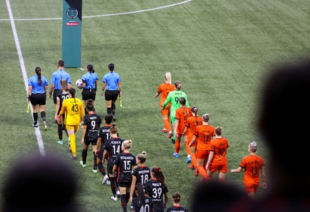 Teams Walk Out Before Kick Off Editorial Stock Photo - Stock Image ...
