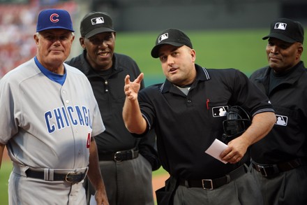 Home Plate Umpire Eric Cooper Gives Editorial Stock Photo - Stock Image ...