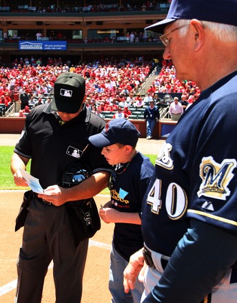 Homeplate Umpire Mark Wegner L Shows Editorial Stock Photo - Stock ...