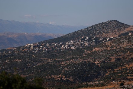 View Lebanese Villages Seen Mount Dov Editorial Stock Photo - Stock ...