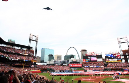 Stealth Bomber Performs Fly Over Busch Editorial Stock Photo - Stock ...