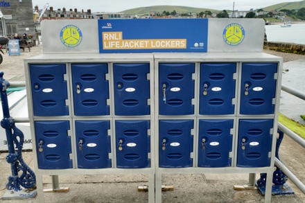 Rnli Life Jacket Lockers Installed On Editorial Stock Photo - Stock ...