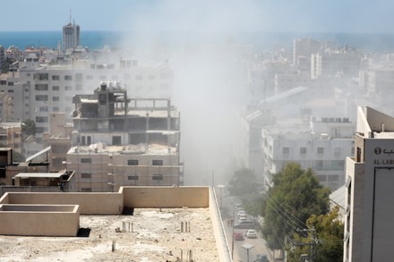 Dust Rising After Collapsed Daour Building Editorial Stock Photo ...