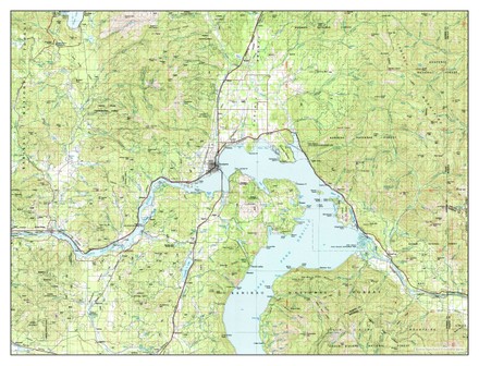 Usa Timeless Maps Sandpoint Idaho Map Editorial Stock Photo - Stock ...