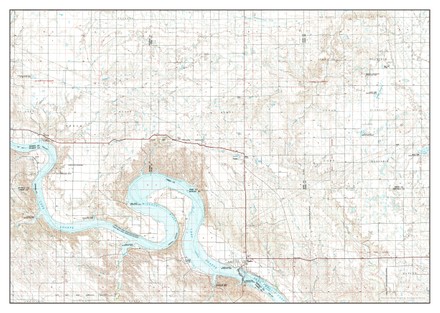 Usa Timeless Maps Big Bend Dam Editorial Stock Photo - Stock Image ...