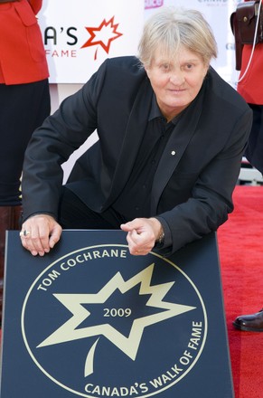 Singermusician Tom Cochrane Unveils His Star Editorial Stock Photo ...
