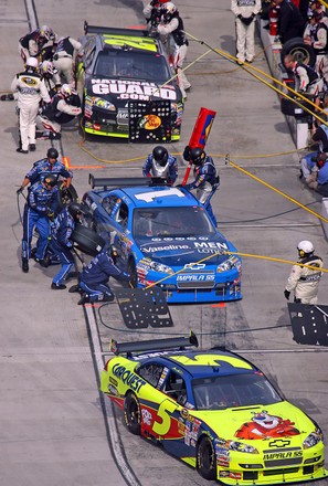 Mark Martin Pulls Into His Pits Editorial Stock Photo - Stock Image ...