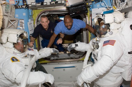 This Nasa Photo Shows Astronauts Mike Editorial Stock Photo - Stock ...
