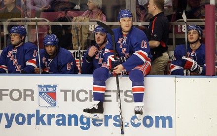 New York Rangers Sean Avery Sits Editorial Stock Photo - Stock Image ...