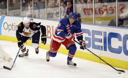 Atlanta Thrashers Christoph Schubert New York Editorial Stock Photo ...