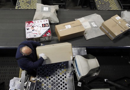 Worker United Parcel Services Chicago Area Editorial Stock Photo ...