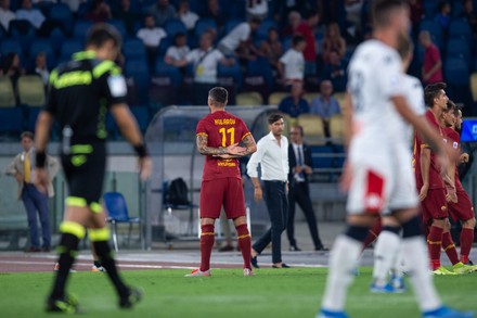 Edin Dzeko Roma Captains Armband During Editorial Stock Photo - Stock ...