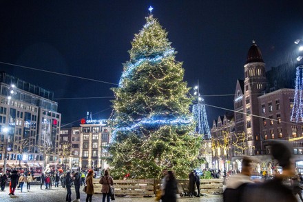 Christmas Tree In Amsterdam, Netherlands - 19 Dec 2019 Stock Pictures ...