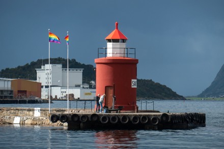 Historic Picturesque Molja Lighthouse Entrance Harbour Editorial Stock ...
