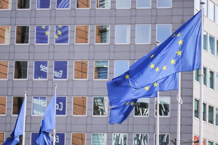 Flags Europe European Flag Symbol Council Editorial Stock Photo - Stock ...