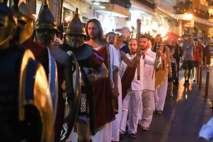24rd Prometheia Festival Litochoro Greece Torchlight Editorial Stock ...