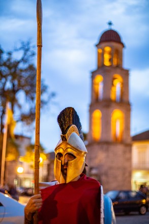 24rd Prometheia Festival Litochoro Greece Torchlight Editorial Stock ...