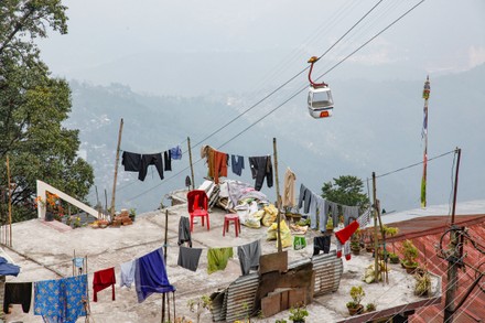 Darjeeling Ropeway Cable Car Connecting Darjeeling Editorial Stock ...