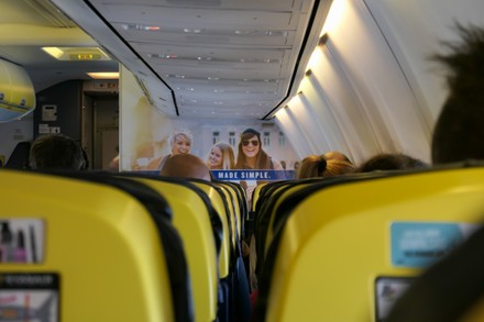 Inside Ryanair Low Cost Budget Airline Editorial Stock Photo - Stock ...