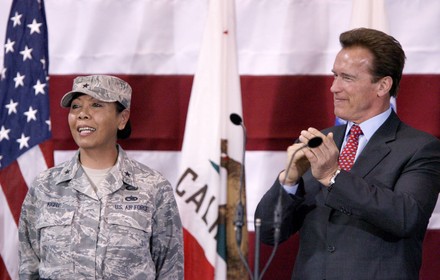 California Governor Arnold Schwarzenegger R Brigadier Editorial Stock ...