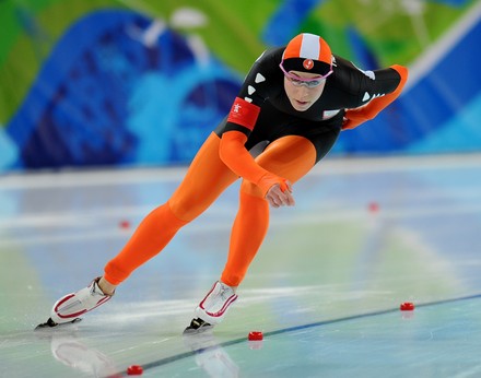 Netherlandss Annette Gerritsen Skates Silver Medal Editorial Stock ...