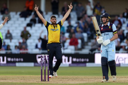 Andy Gorvin Glamorgan Celebrates Taking Wicket Editorial Stock Photo ...