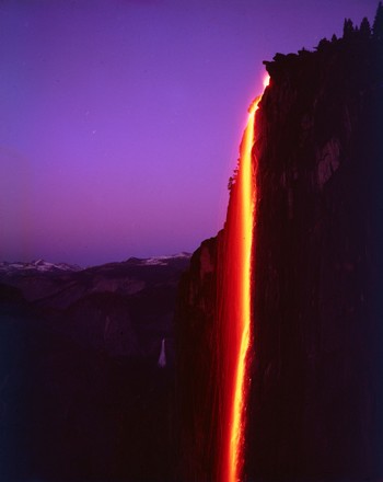 Firefall Glacier Point Yosemite National Park Editorial Stock Photo ...
