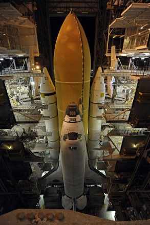 Nasas Space Shuttle Atlantis Sits Bolted Editorial Stock Photo - Stock ...