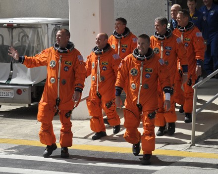 Six Member Crew Nasas Space Shuttle Editorial Stock Photo - Stock Image ...