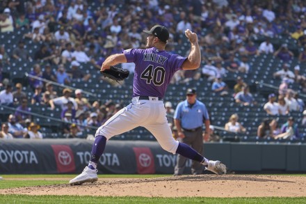 Colorado Pitcher Tyler Kinley 40 Throws Editorial Stock Photo - Stock ...