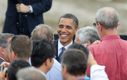 U S President Barack Obama Shakes Editorial Stock Photo - Stock Image ...
