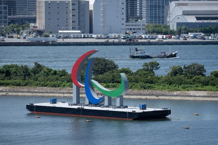 General View Three Agitos Paralympic Symbol Editorial Stock Photo ...
