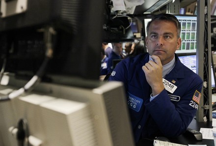Wall Street Employees Busy Working Moments Editorial Stock Photo ...