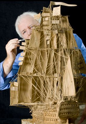 Ian Brennan His Model Hms Victory Editorial Stock Photo - Stock Image ...