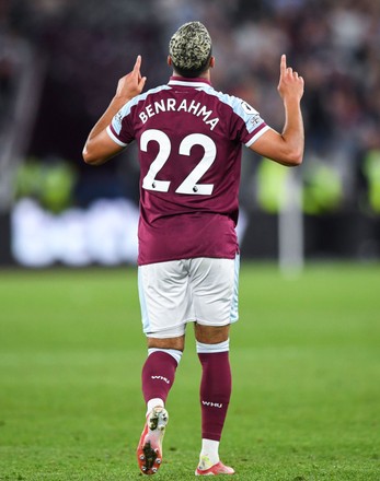 Benrahma West Ham United Scores Celebrates Editorial Stock Photo ...