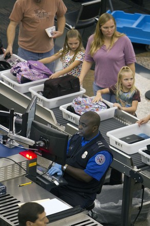 Transportation Security Administration Tsa Agent Conducts Editorial ...